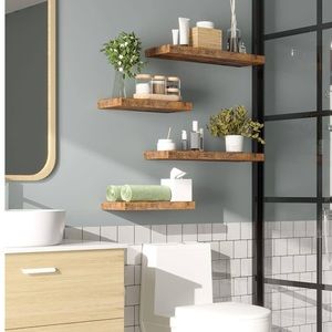 Wall Decor | Dark Wood Floating Shelf | Poshmark